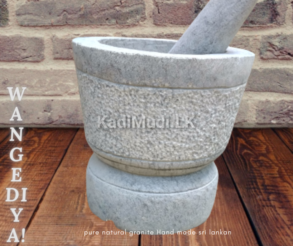 Mortar & Pestle Hand Made Granite | Gal Wangediya » KadiMudi