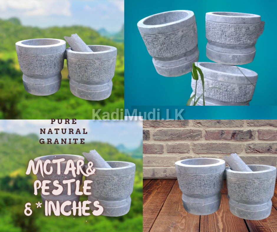 Mortar & Pestle Hand Made Granite | Gal Wangediya » KadiMudi